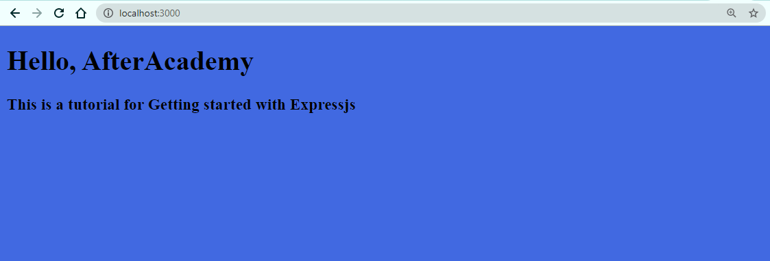 Getting started with Express.js